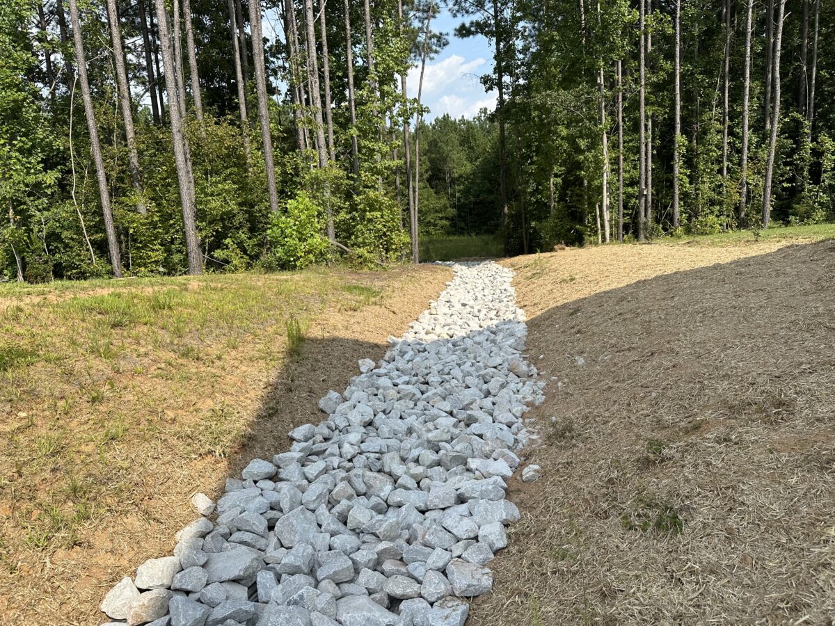 Erosion Control For Neighborhood Drainage
