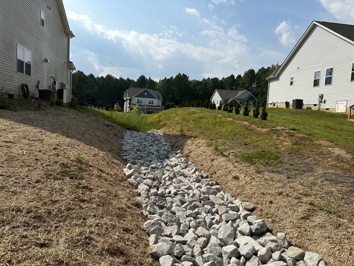 Erosion Control For Neighborhood Drainage