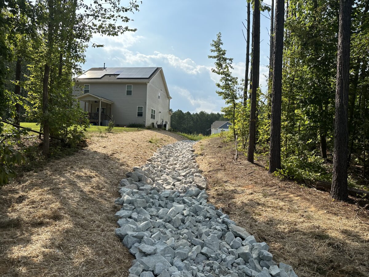 Erosion Control For Neighborhood Drainage